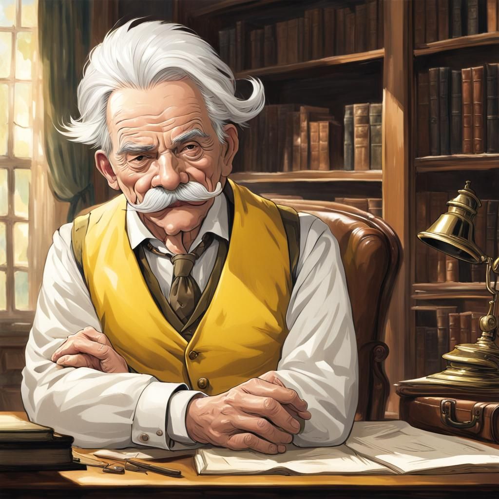 Colonel Mustard from Cluedo - Anime Style - AI Generated Artwork ...