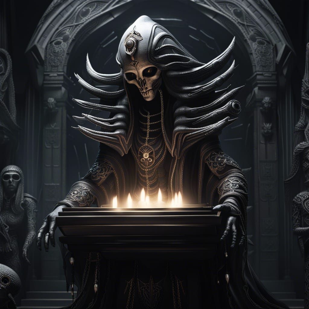 warlock performing a ceremony - AI Generated Artwork - NightCafe Creator