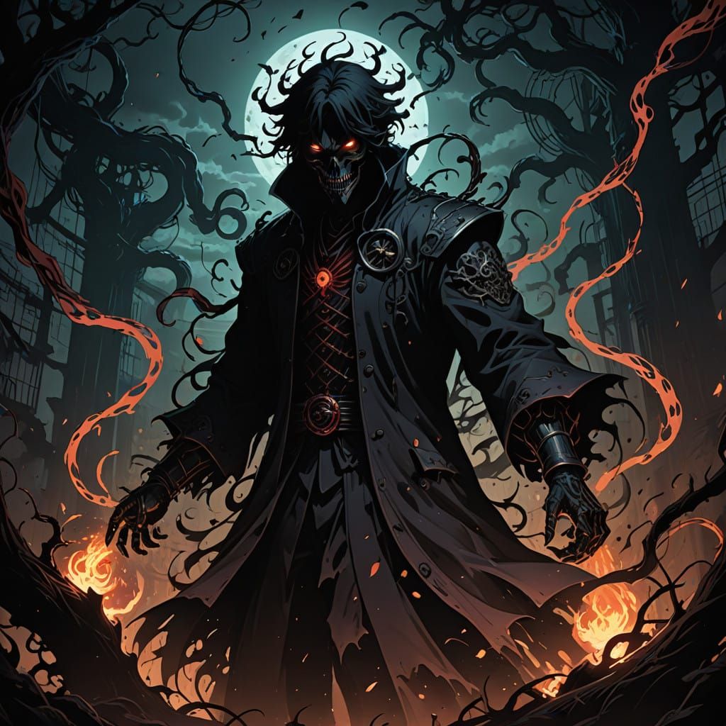 Demonic Shadow Poltergeist - Ethereal Demon Emerges from Da...