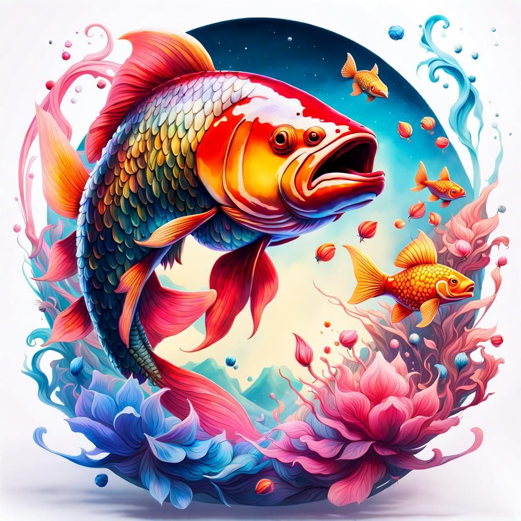Coy Carp - AI Generated Artwork - NightCafe Creator