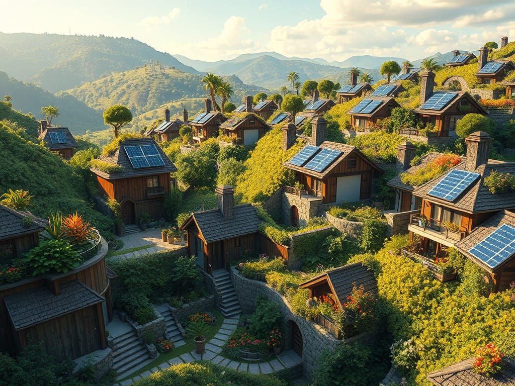 Solarpunk - Solarpunk Utopia in Vibrant Bloom