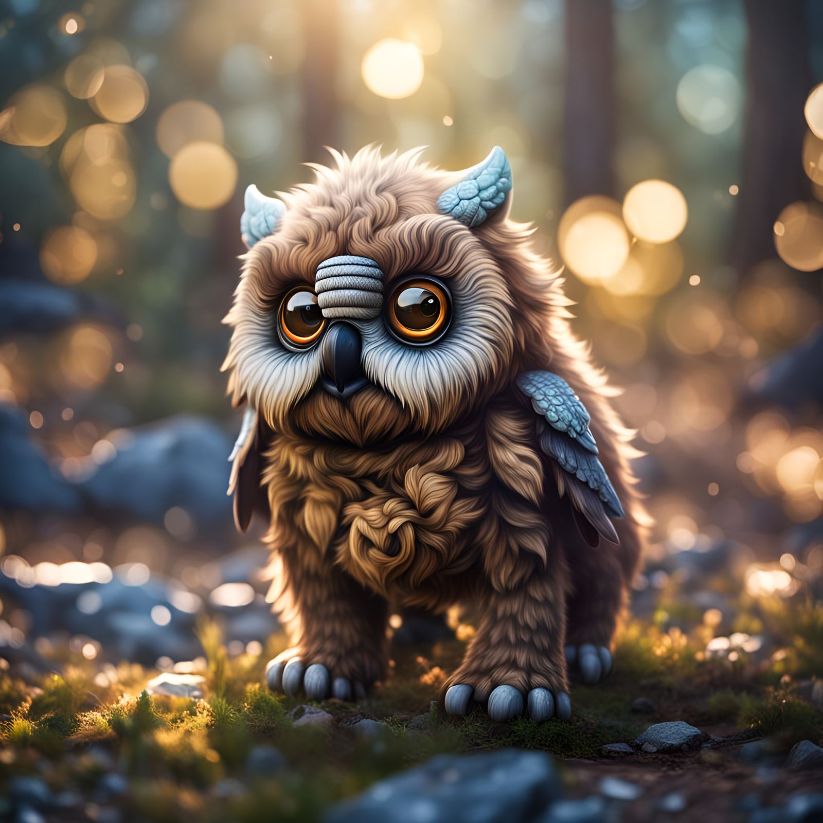 Owlbear puppy - AI Generated Artwork - NightCafe Creator