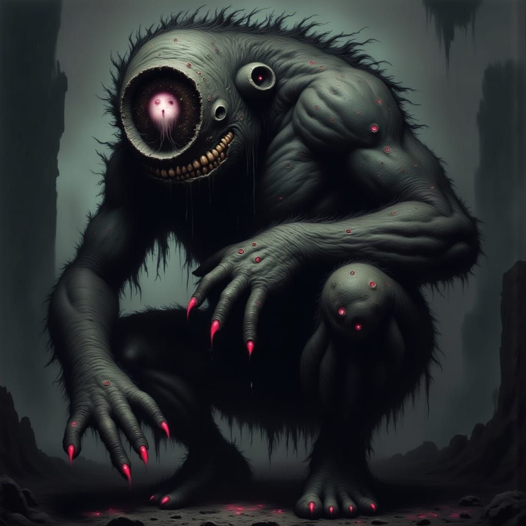 Ogre Nails - Gothic Ogre Guardian of a Haunted Ruin