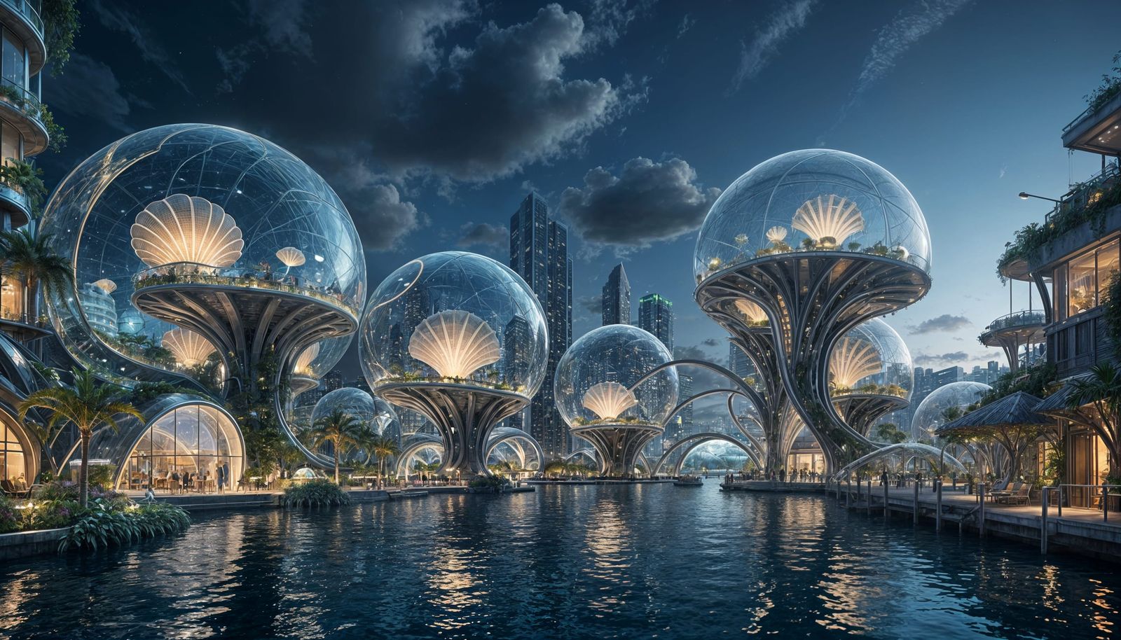 A Futuristic City of Water - Dazzling Water City of the Fut...
