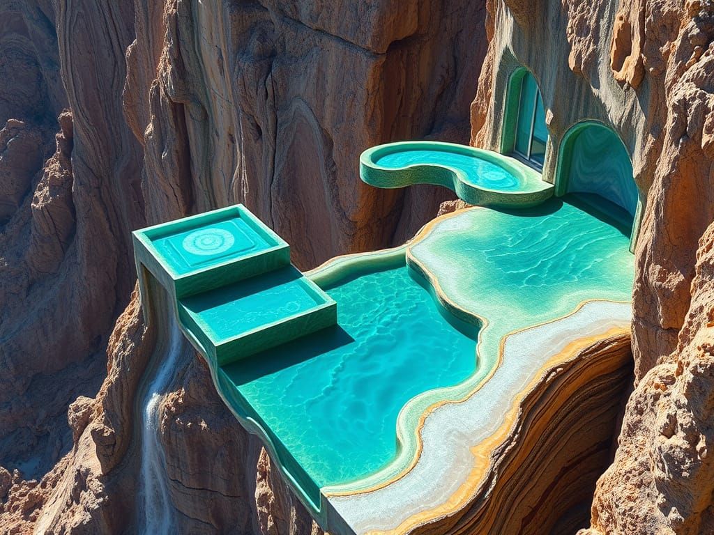Implausible Cantilevering Optical Disillusion Infinity Edge Swimming Pools