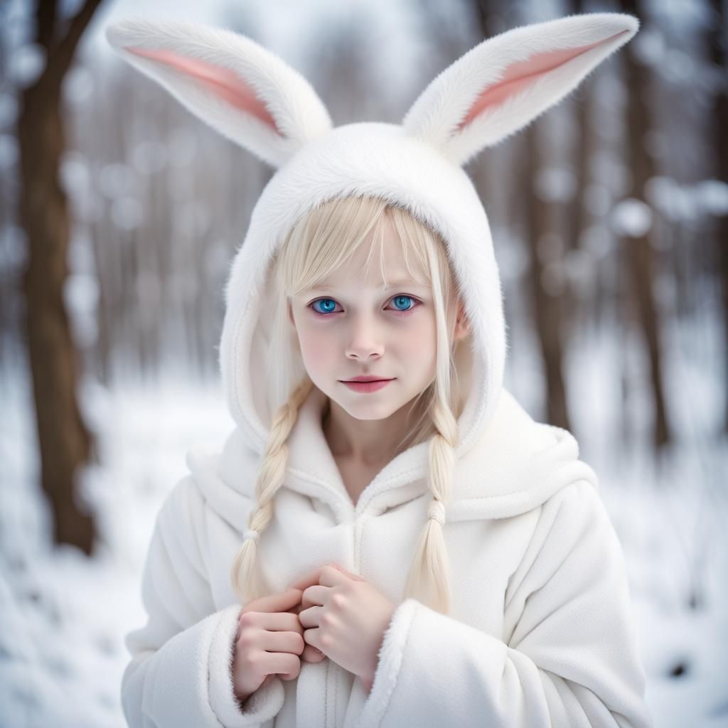 Beautiful girl wear rabbit costume - AI Generated Artwork - NightCafe ...