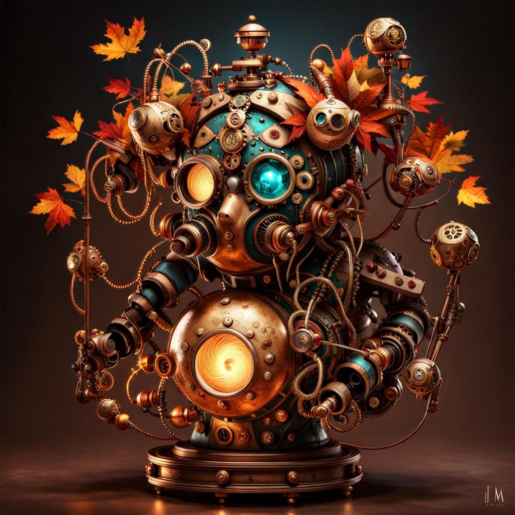 Steampunk Robot Jester - AI Generated Artwork - NightCafe Creator