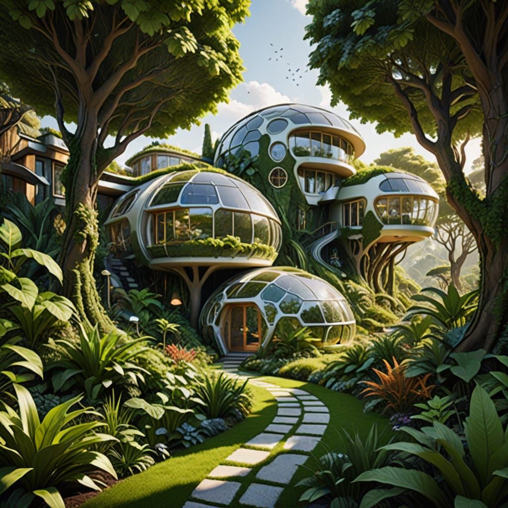 solarpunk settlement - solarpunk settlement