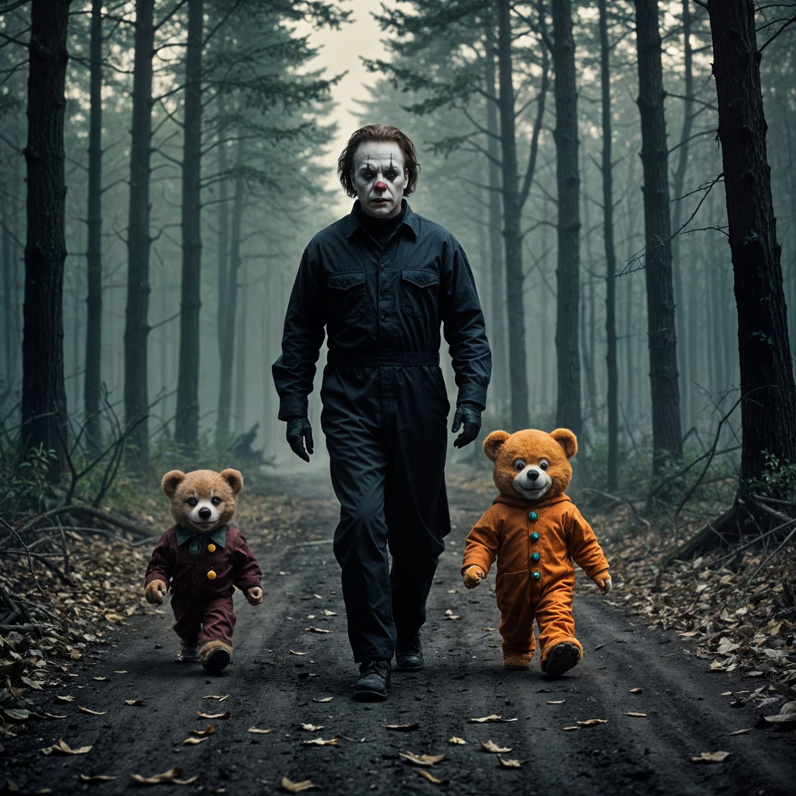 Michael Myers, Joker, and Crow Unite in Sinister H... - AI Art