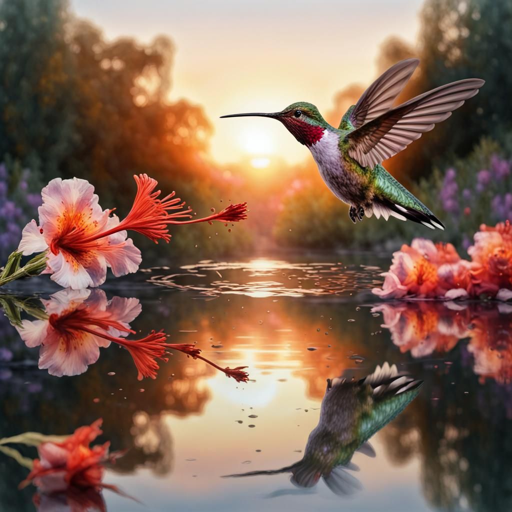 hummingbird - AI Generated Artwork - NightCafe Creator