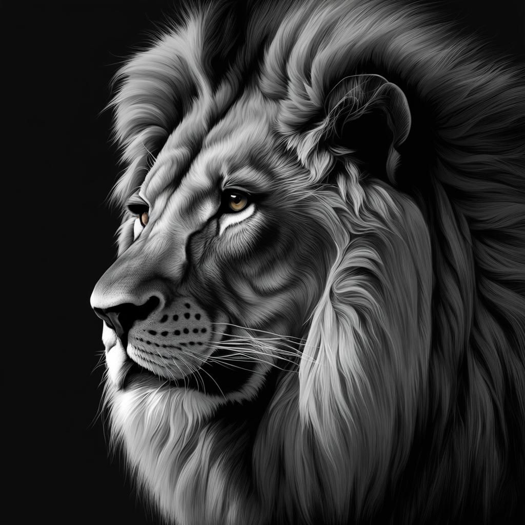 Portrait of a lion - AI Generated Artwork - NightCafe Creator