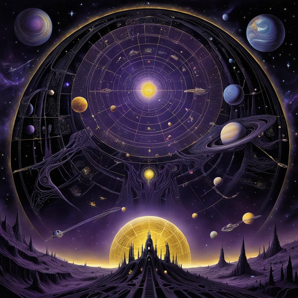 a map of the universe - AI Generated Artwork - NightCafe Creator