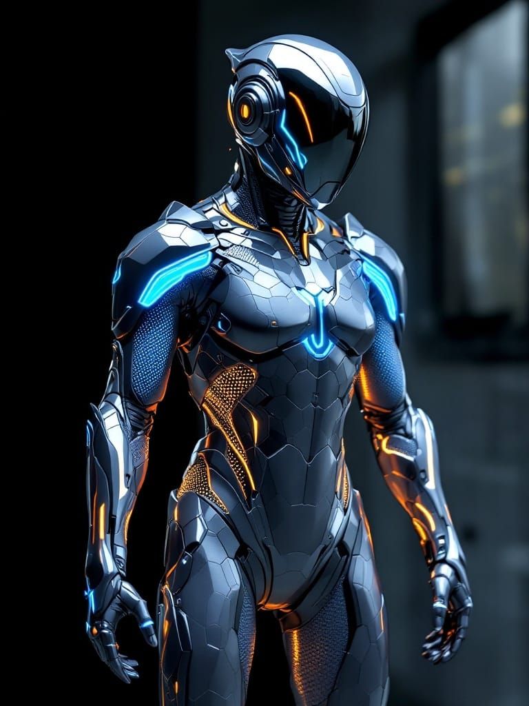Crysis nanosuit upgraded - Sleek Cybernetic Armor in Iridesc...
