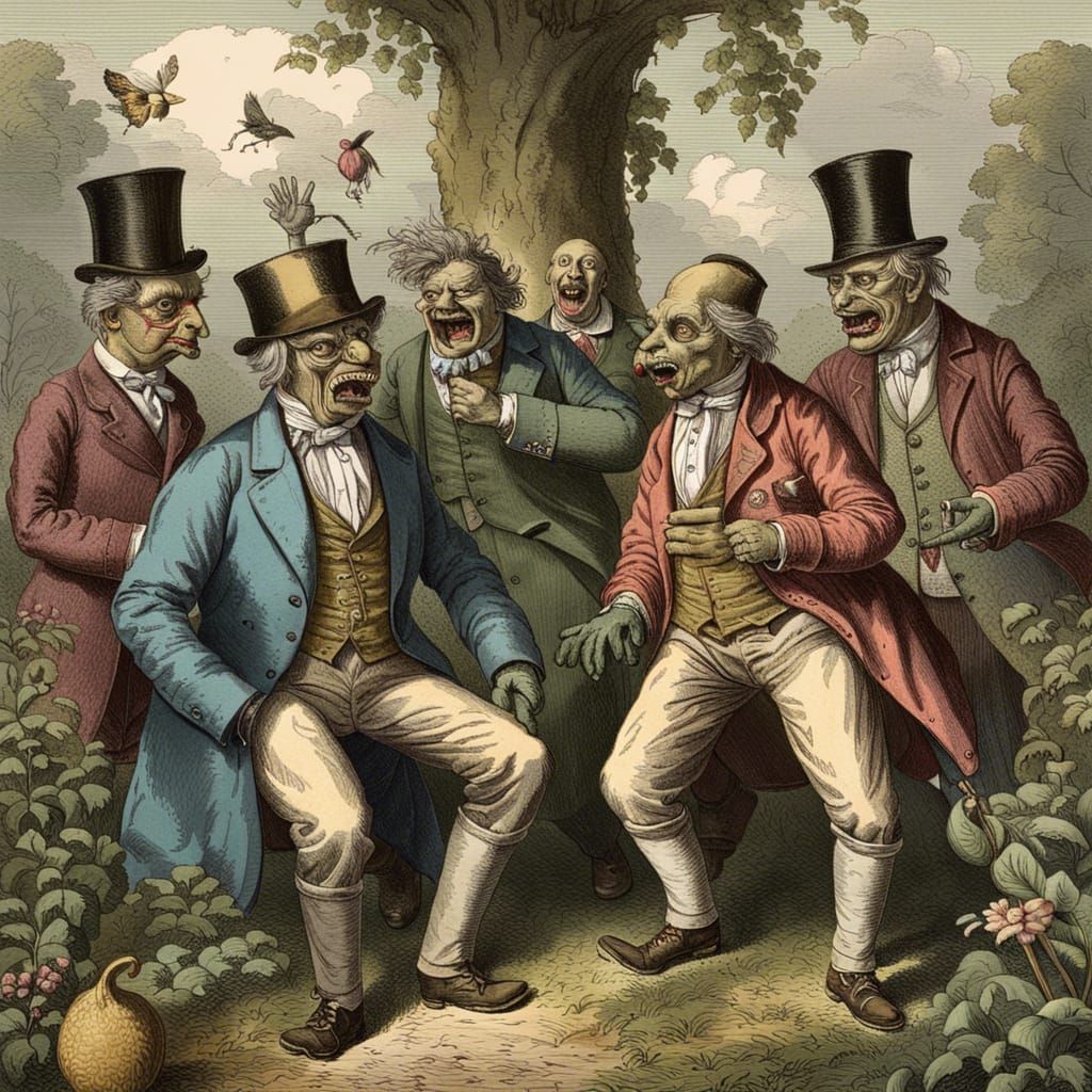 Victorian grotesque characters - AI Generated Artwork - NightCafe Creator