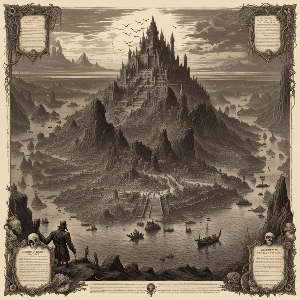 Sinister Papyrus Map to Skull Island - AI Generated Artwork - NightCafe ...