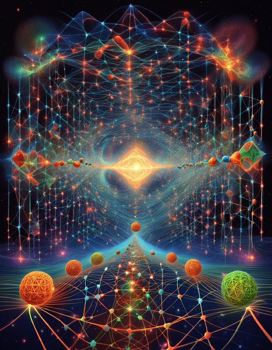 Particle Entanglement - AI Generated Artwork - NightCafe Creator