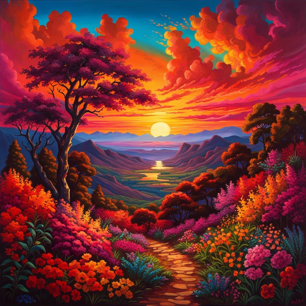 Sunset 3 - AI Generated Artwork - NightCafe Creator