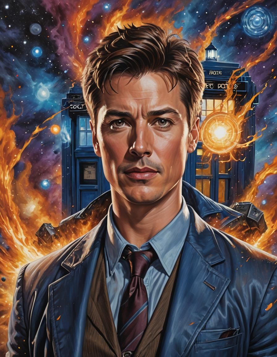 John Barrowman as Doctor Who's assistant Captain Jack Harkness - AI ...