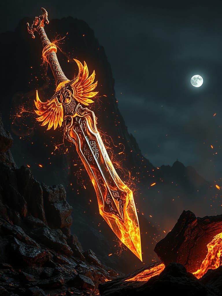Fiery Phoenix Sword - Fiery Phoenix Sword