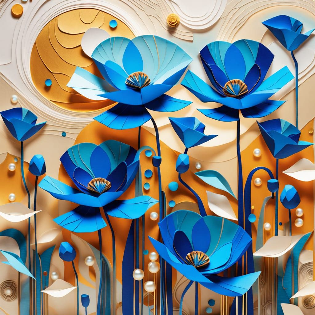 blue poppies - blue poppies