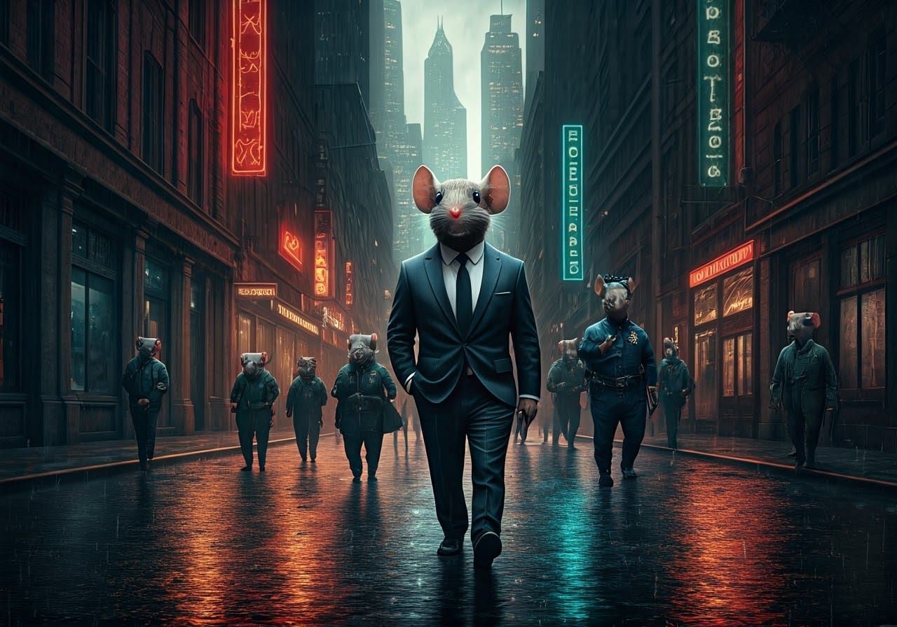 Corruptor - Mouse Official Strides Through Gritty Urban Land...