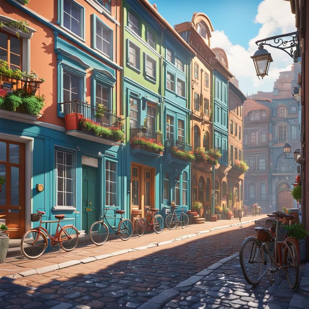 Metaverse street - AI Generated Artwork - NightCafe Creator