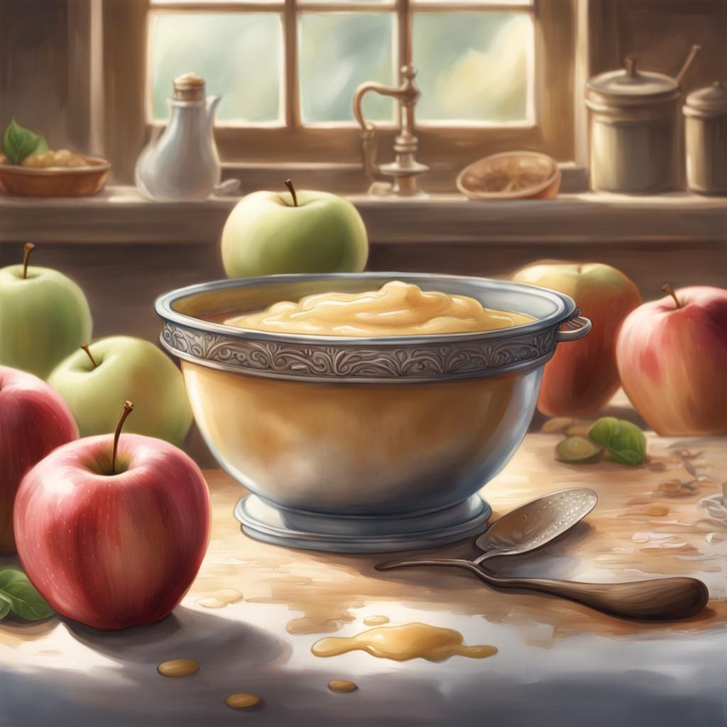 Bad Spoon Makes Apple Sauce Messy - AI Generated Artwork - NightCafe ...