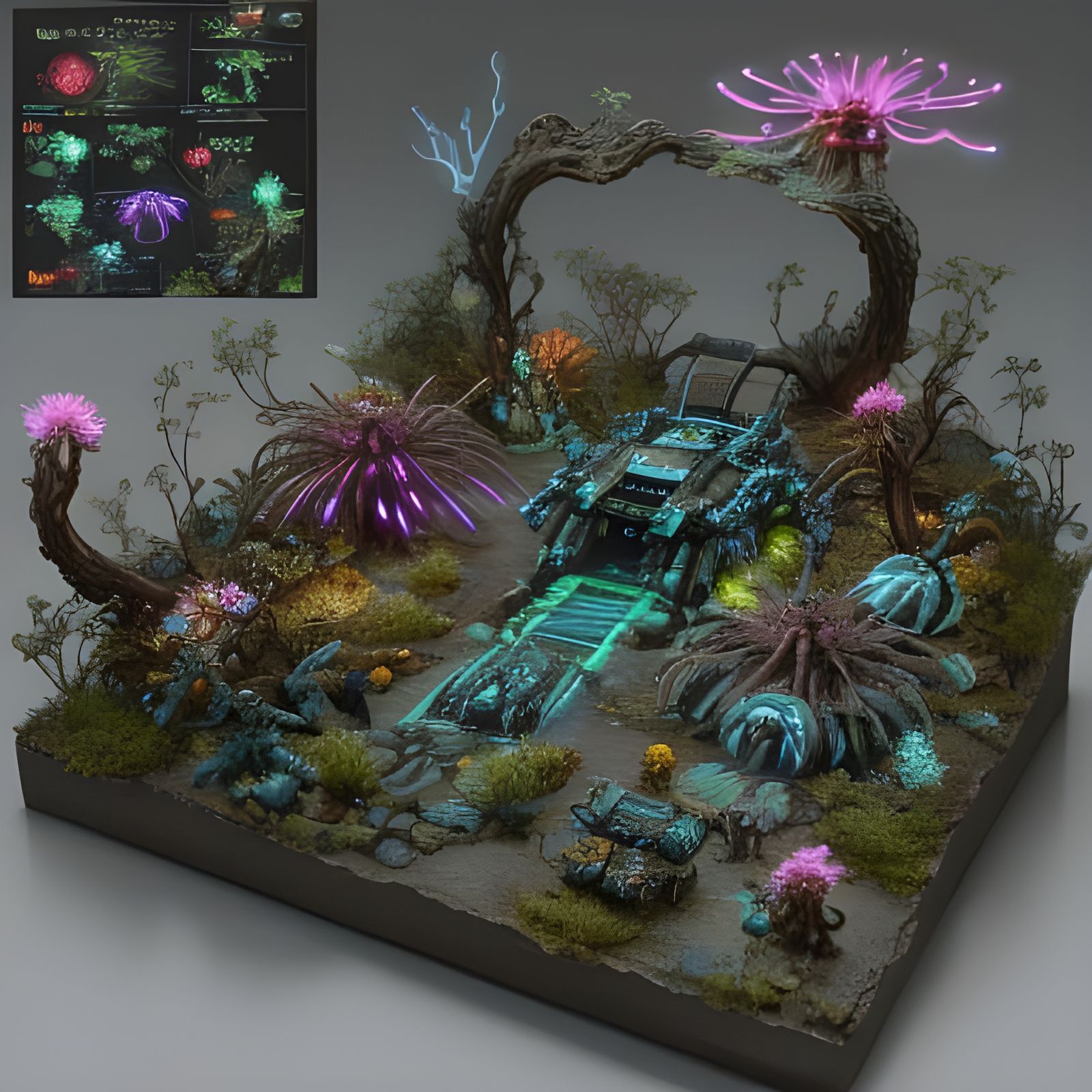 Cinematic Sci-Fi Laboratory Scene with Exobiology ... - AI Art