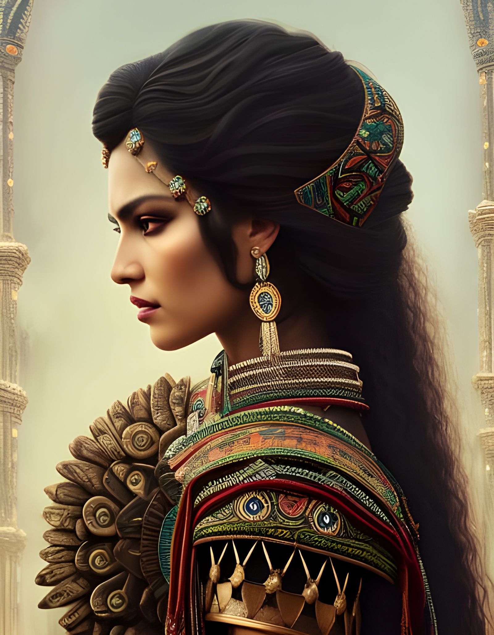 Aztec Princess #68 - AI Generated Artwork - NightCafe Creator