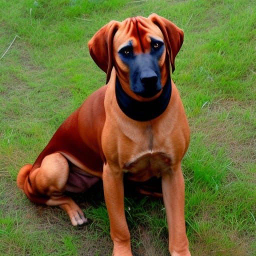 Athena, Rhodesian Ridgeback - AI Generated Artwork - NightCafe Creator