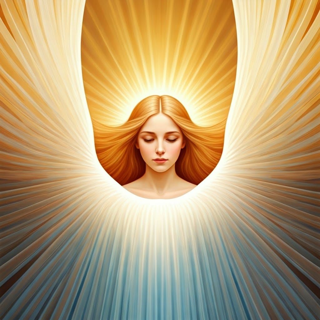 The memory of angels - Ethereal Beings in Soft Golden Light