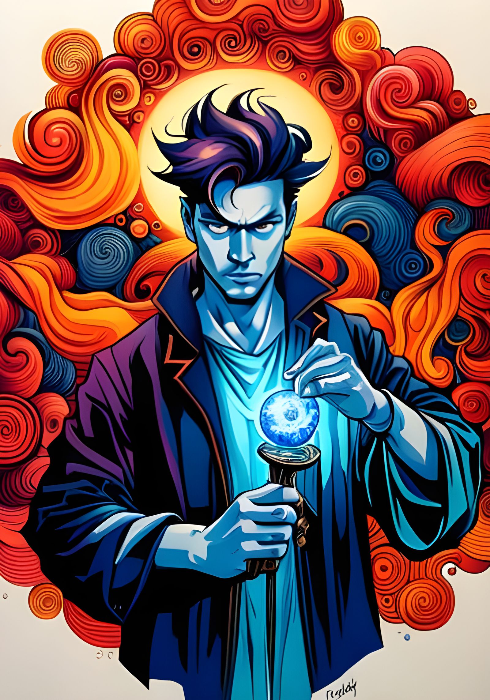 "Etorias The grand wizard", handsome grand warlock :: combining styles ...