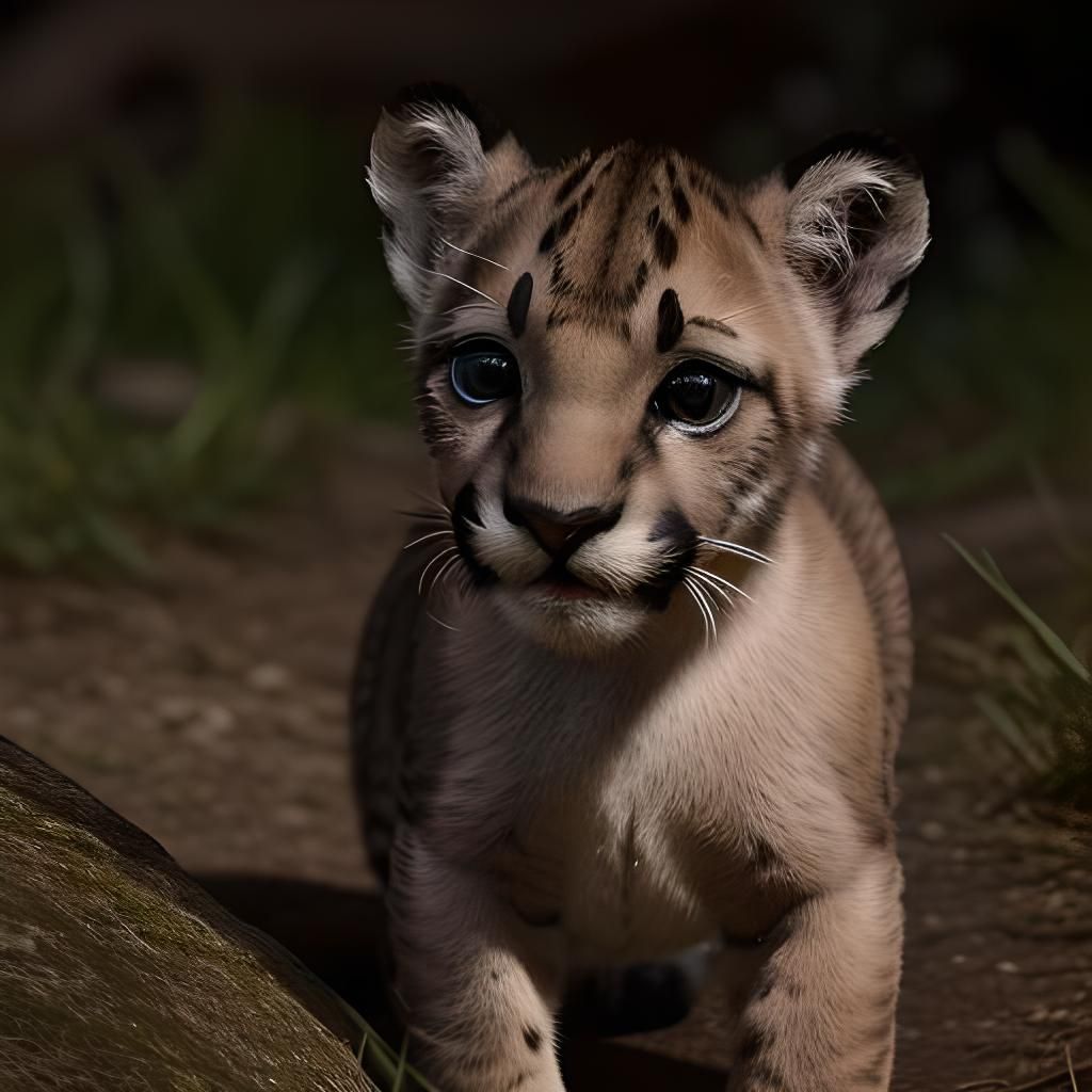 A puma cub - AI Generated Artwork - NightCafe Creator
