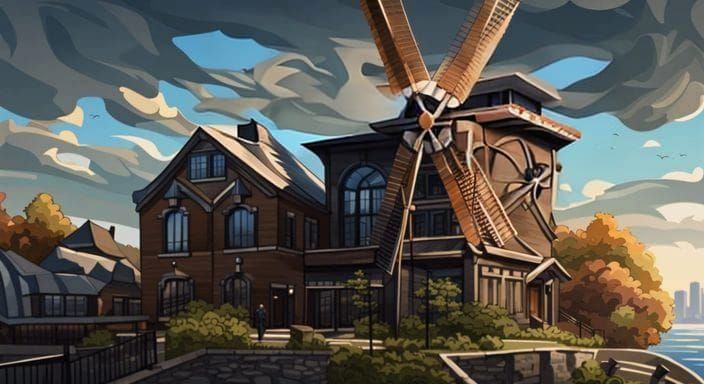 Windmill - AI Generated Artwork - NightCafe Creator