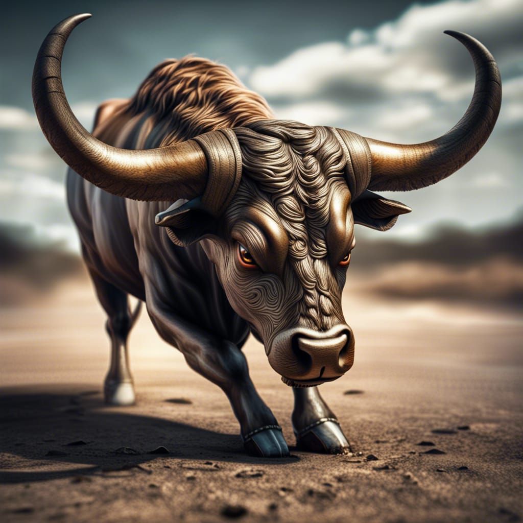 Very Upset Bull - AI Generated Artwork - NightCafe Creator