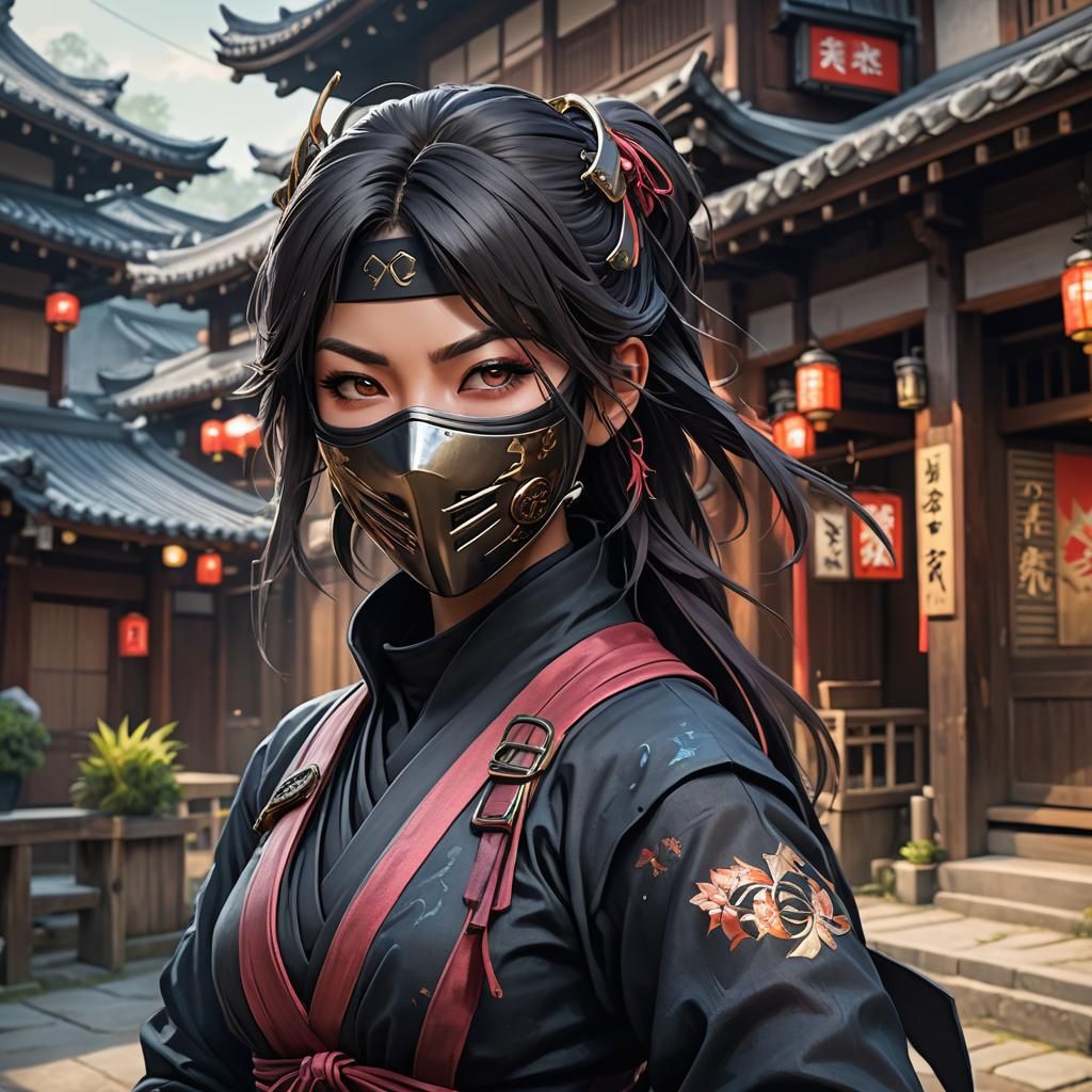 Kunoichi - AI Generated Artwork - NightCafe Creator