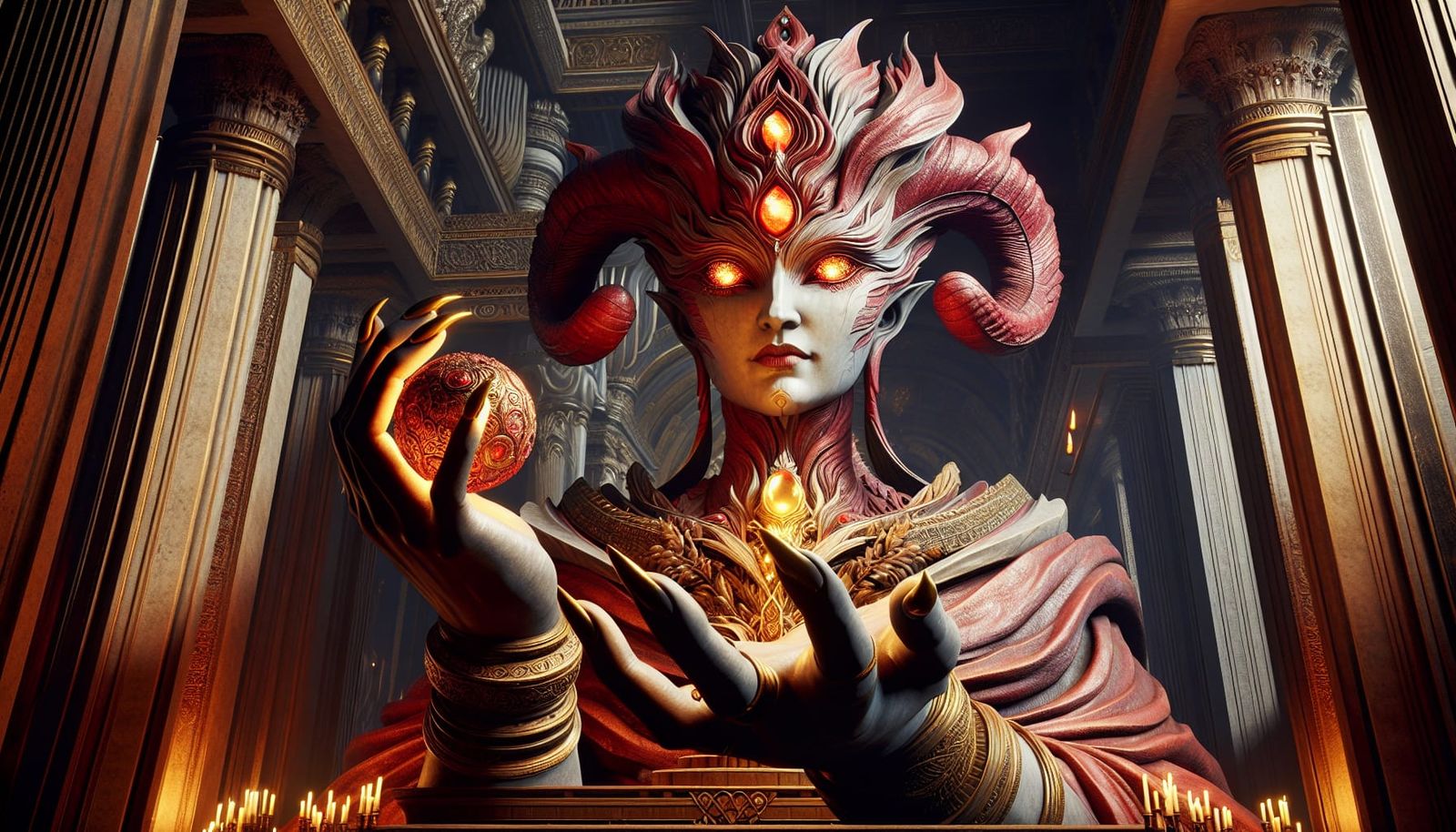 The Four Eyed Idol - AI Generated Artwork - NightCafe Creator