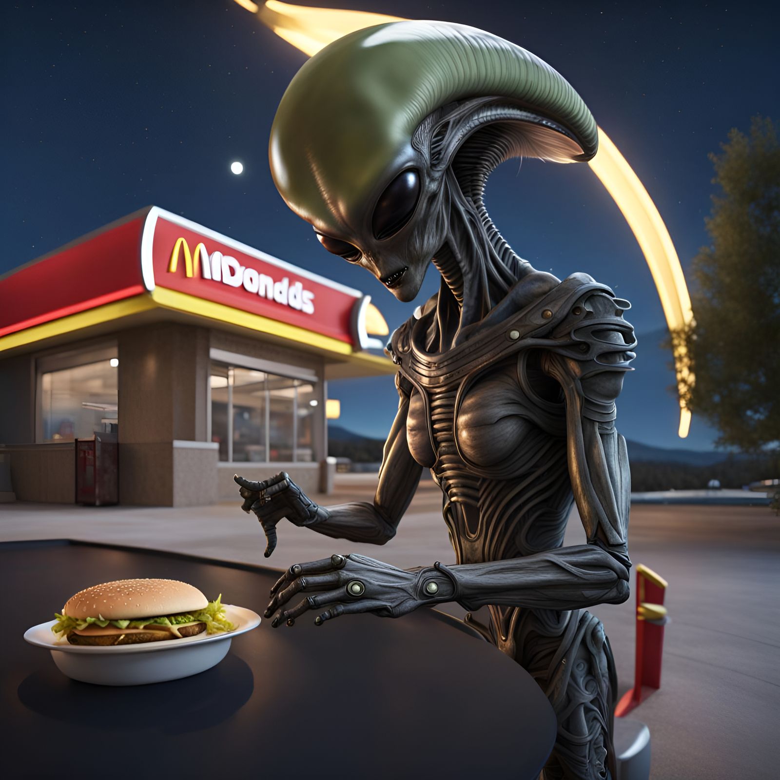 Alien Take-away - AI Generated Artwork - NightCafe Creator
