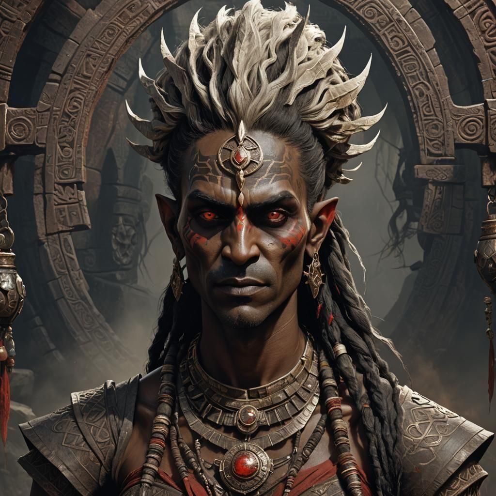 Dunmer male, Ashlander Ghostwalker - AI Generated Artwork - NightCafe ...