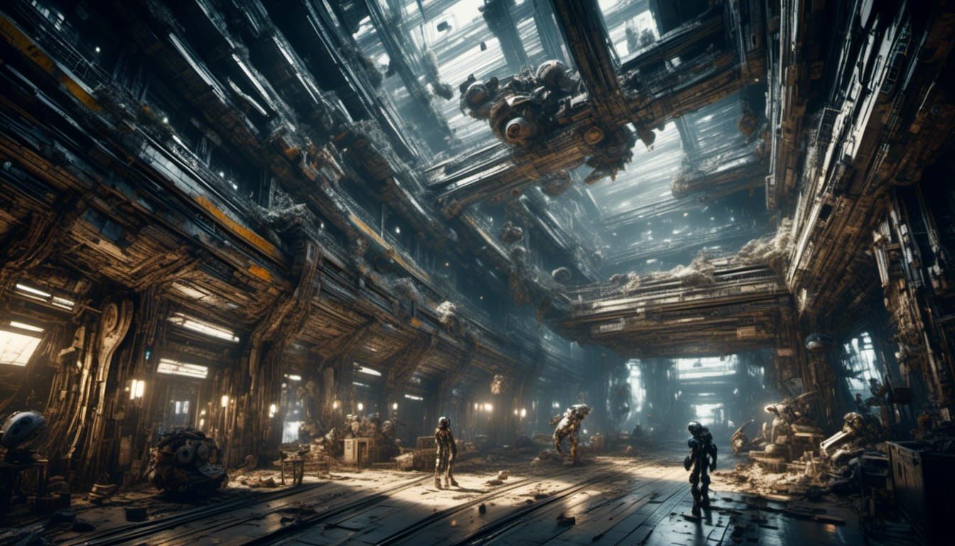 Factory Space - AI Generated Artwork - NightCafe Creator