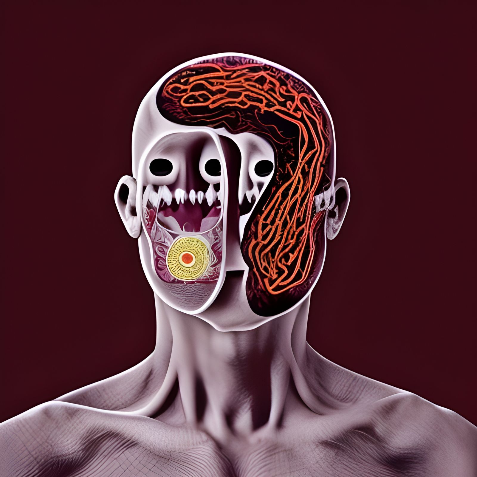 Visual illustration of schizophrenia - AI Generated Artwork - NightCafe ...