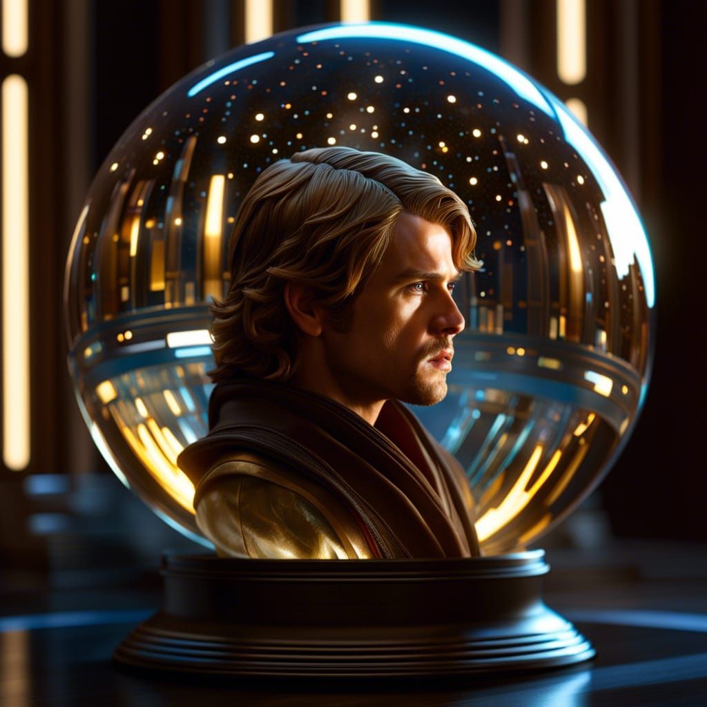 Jedi Knight Anakin Skywalker is glass orb - AI Generated Artwork ...