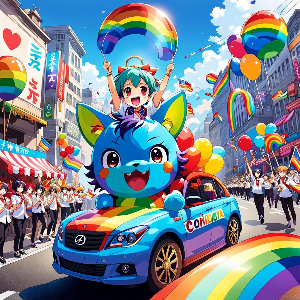 Pride parade LGBTQ - AI Generated Artwork - NightCafe Creator