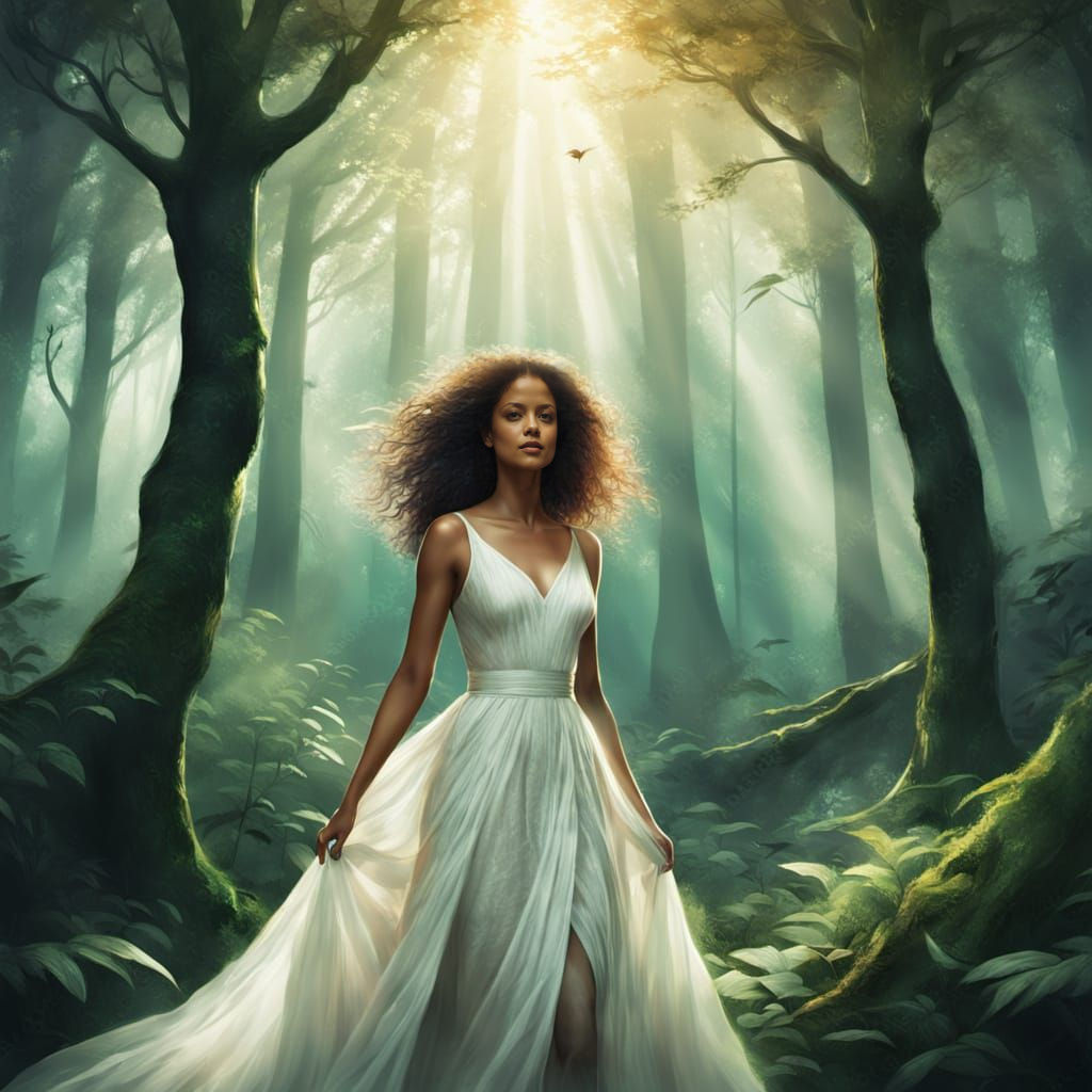 🕊 Gugu Mbatha-Raw – The Oracle of Light and Ash P... - AI Art