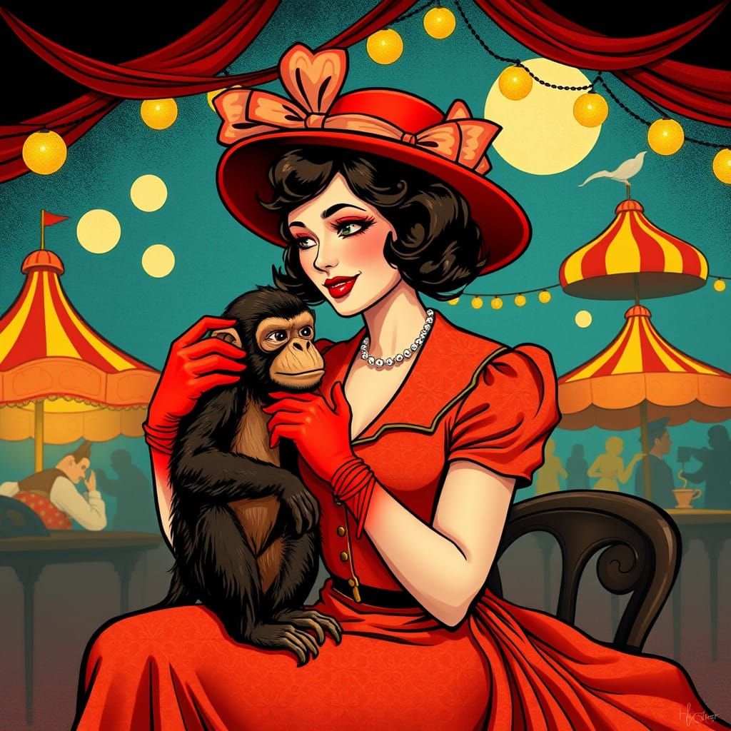 Spanks the Monkey - Whimsical Woman Teaches Naughty Monkey M...