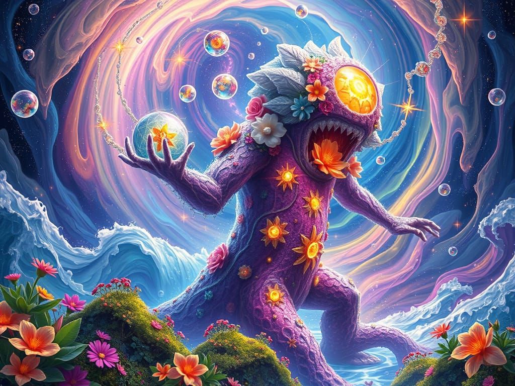 A very (not) scary monster - Surreal Cosmic Entity Emerge fr...