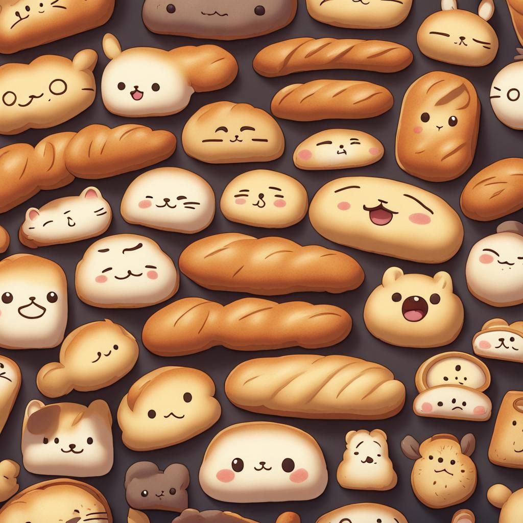 Cute Bread! - AI Generated Artwork - NightCafe Creator