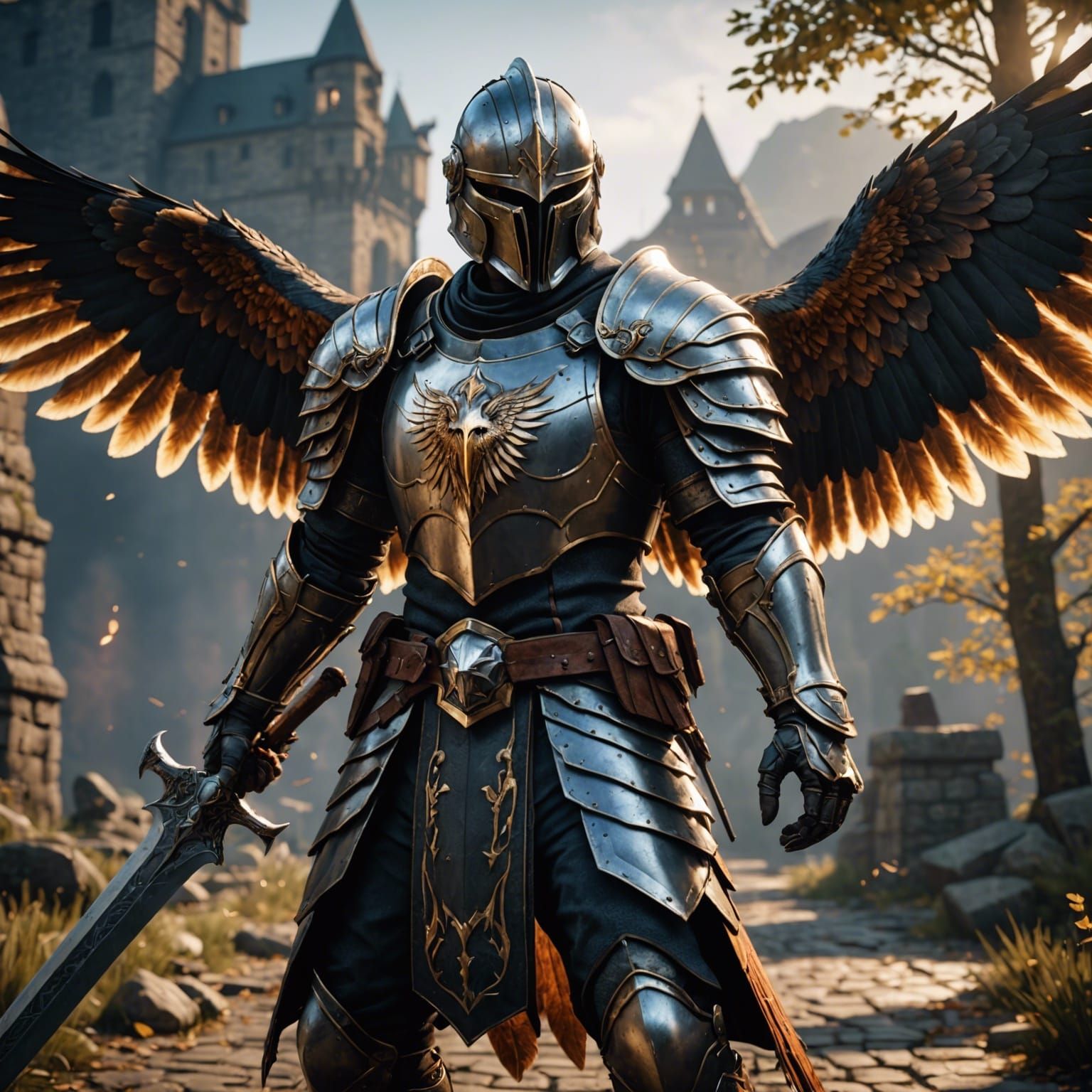 Knight hawk - AI Generated Artwork - NightCafe Creator