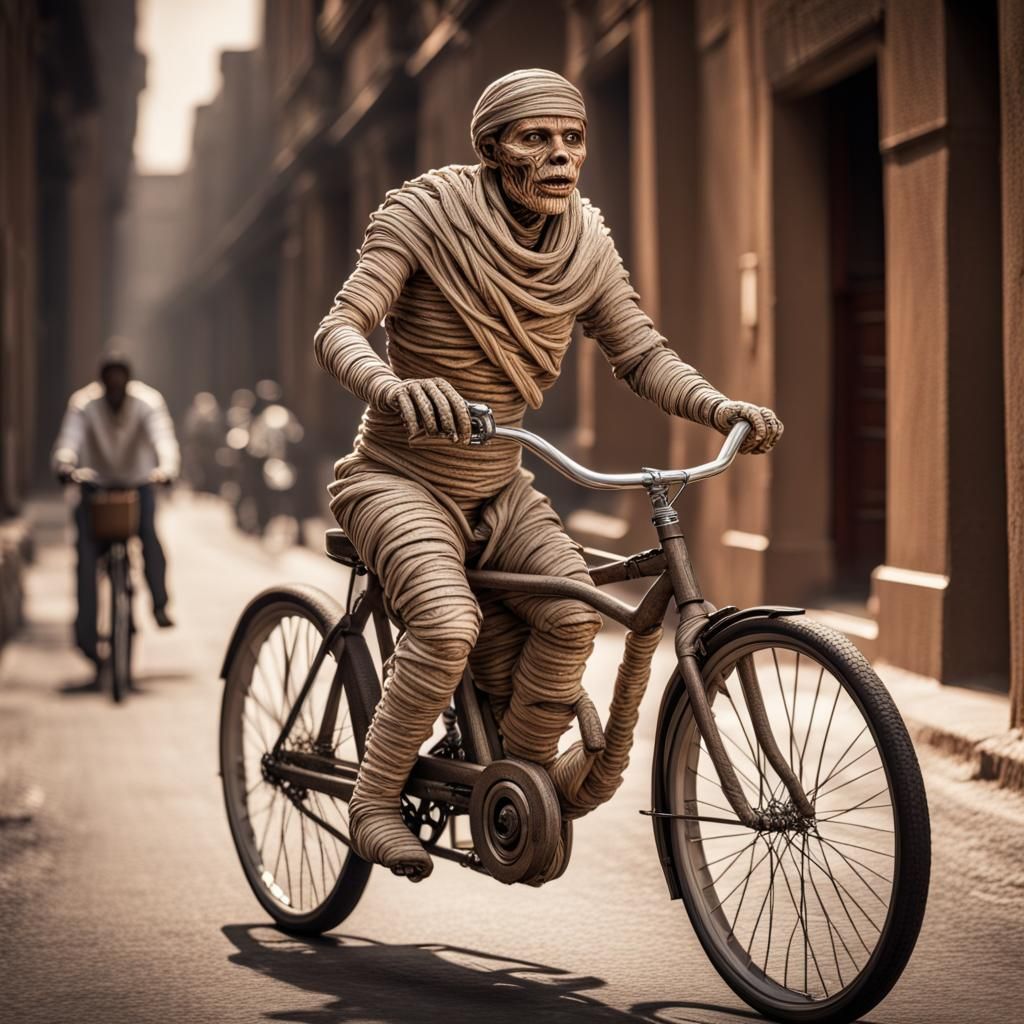 “Did a mummy ever ride a bicycle?” -Philomena Cunk - AI Generated ...