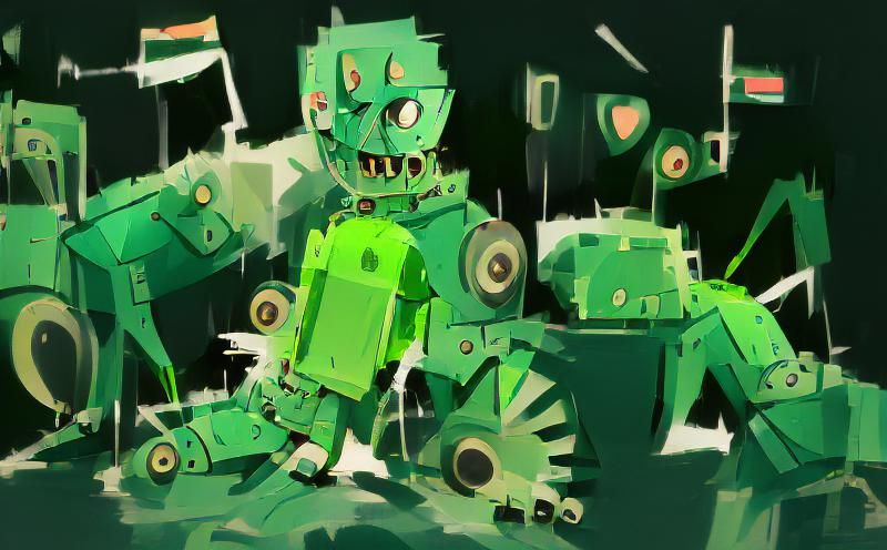 Monster Robot, Broken Robot, (take 3) - AI Generated Artwork ...